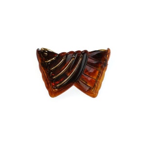 Vintage Italian Overlap Bow Hair Barrette With Gold Inlay - Etsy