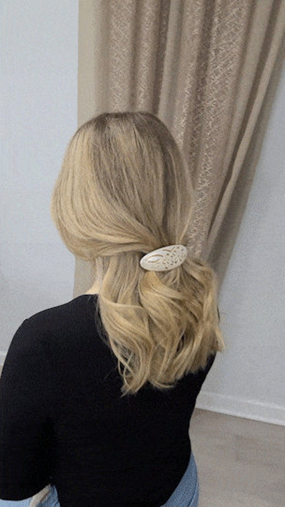 Vintage Italian Floral Garden Hair Barrette - Etsy