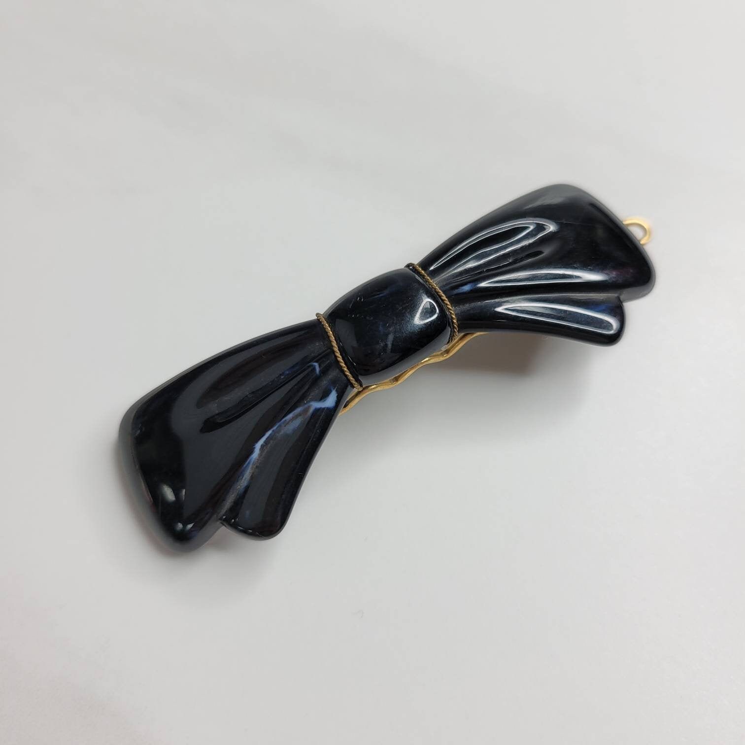 Italian Ombré Bow Hair Barrette With Tige Boule - Etsy