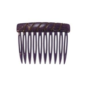 Vintage Italian Hair Comb With Gold Rope Inlay - Etsy