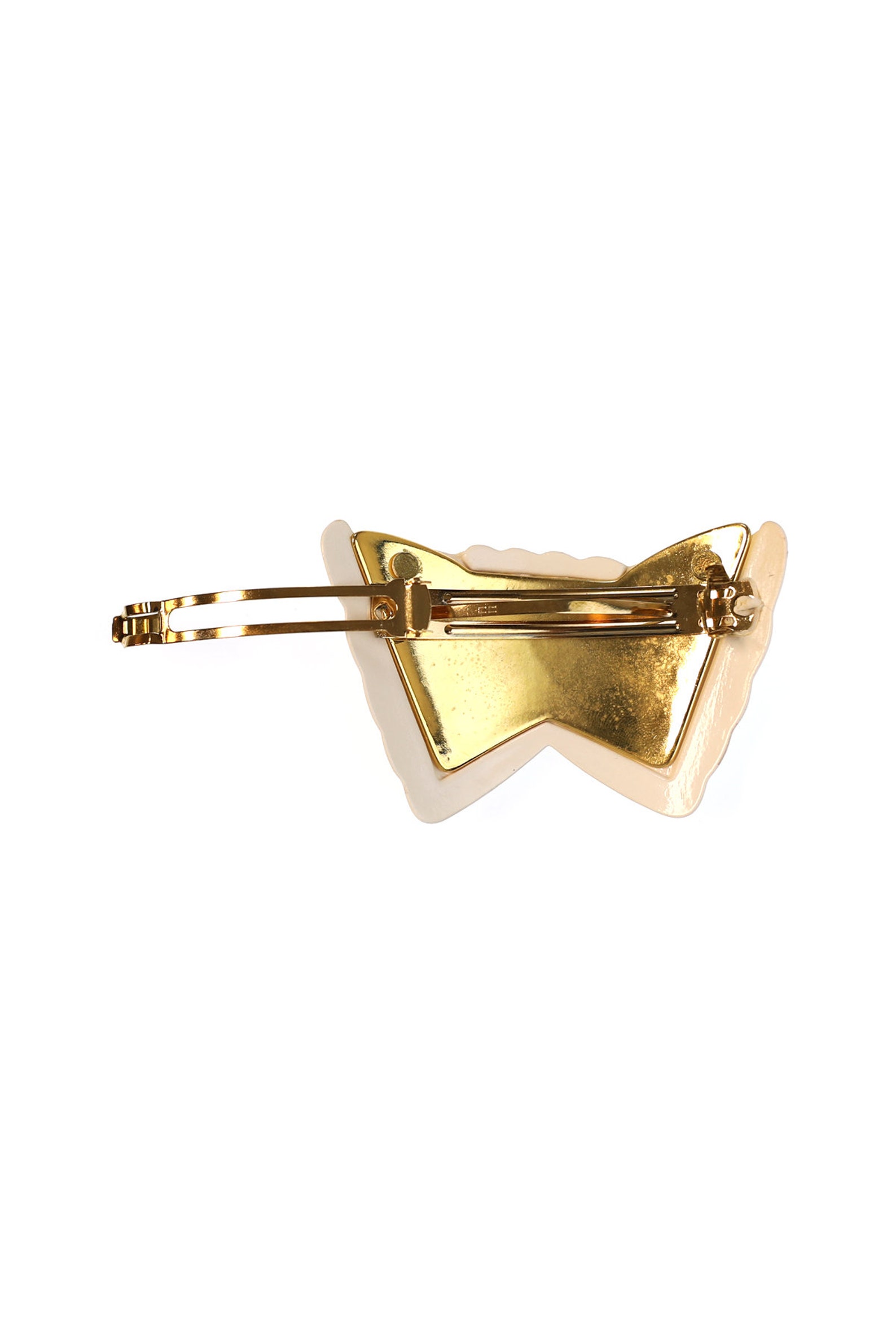 Vintage Italian Overlap Bow Hair Barrette With Gold Inlay - Etsy