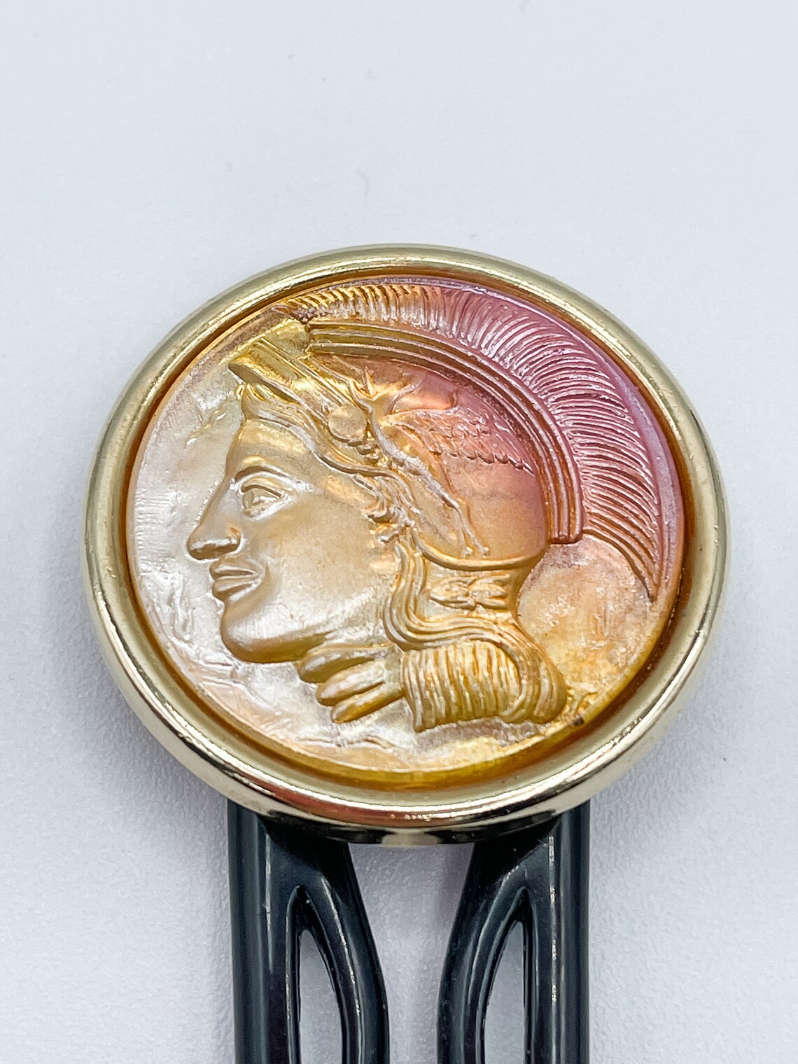 Rare Vintage Italian Roman Emperor/centurion Ombré Coin Hair Forks - Etsy