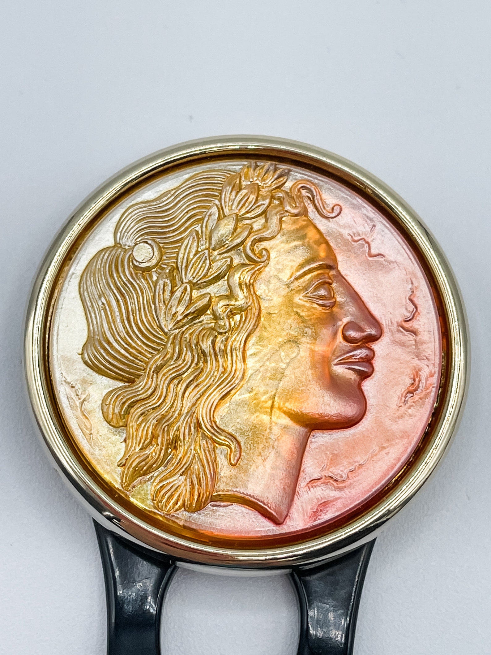 Rare Vintage Italian Roman Emperor/centurion Ombré Coin Hair Forks - Etsy