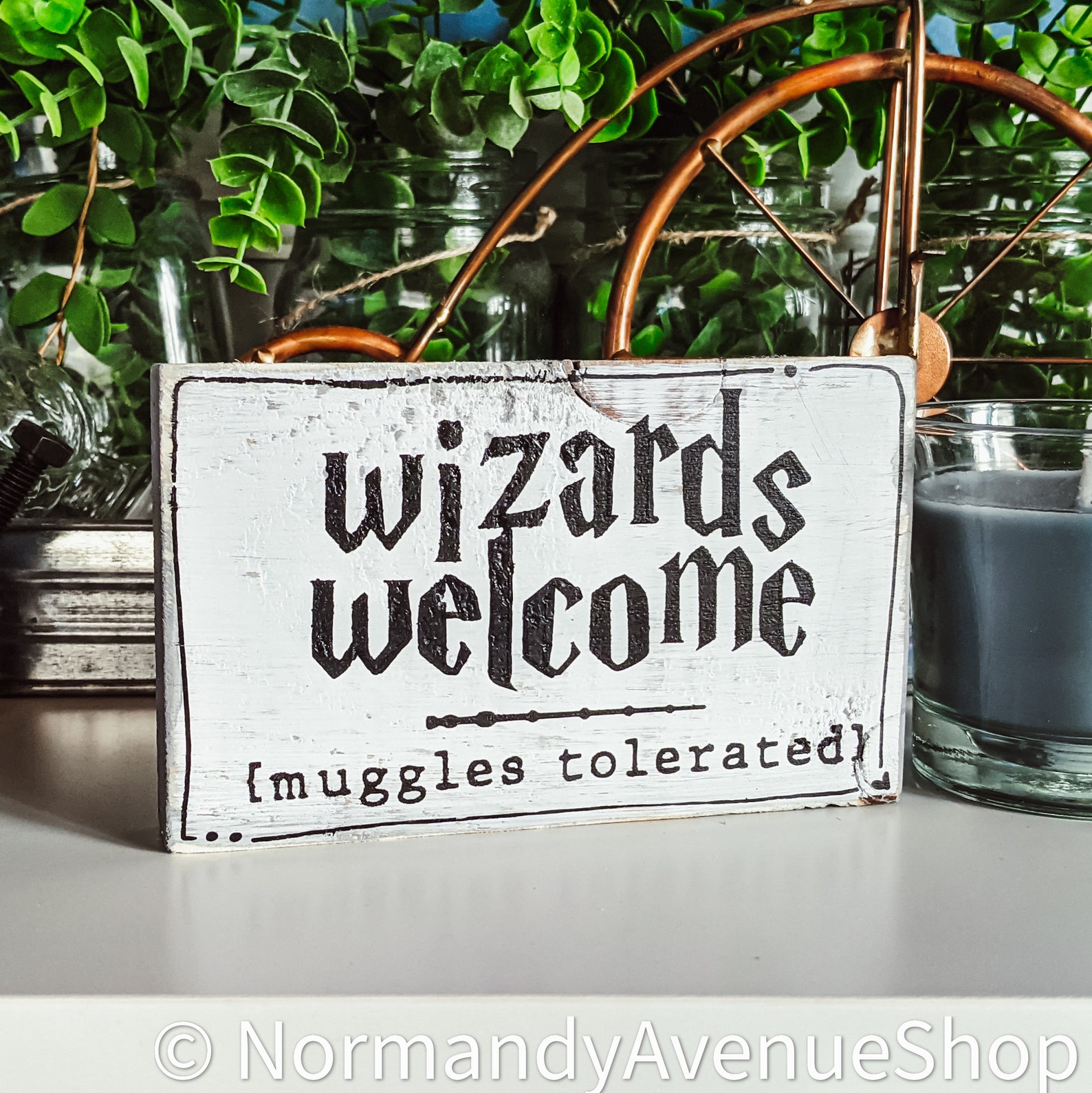 Wizards Welcome Muggles Tolerated / Harry Potter / Wood Sign | Etsy