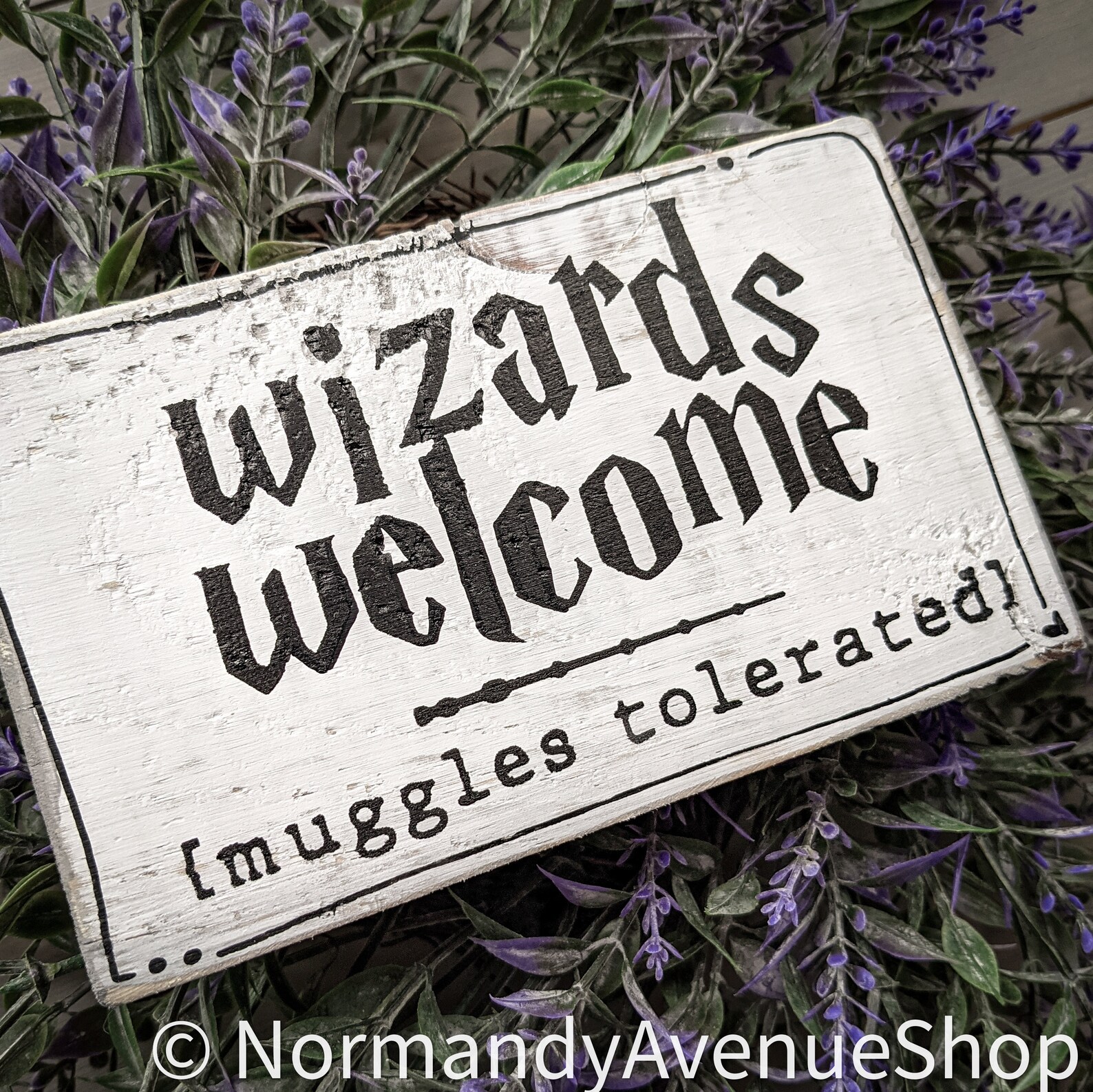 Wizards Welcome Muggles Tolerated / Harry Potter / Wood Sign | Etsy