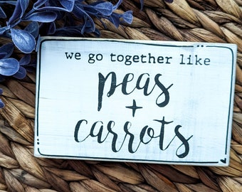 Peas and Carrots - Etsy