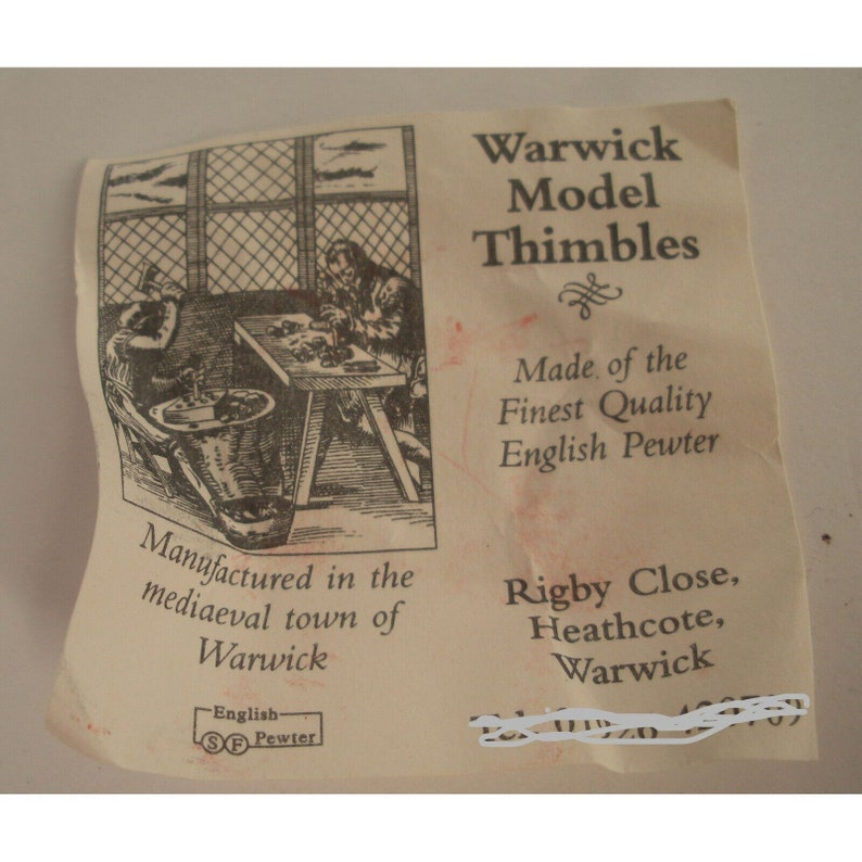 Warwick Model Thimble Telephone Box Pewter Stephen Frost - Etsy