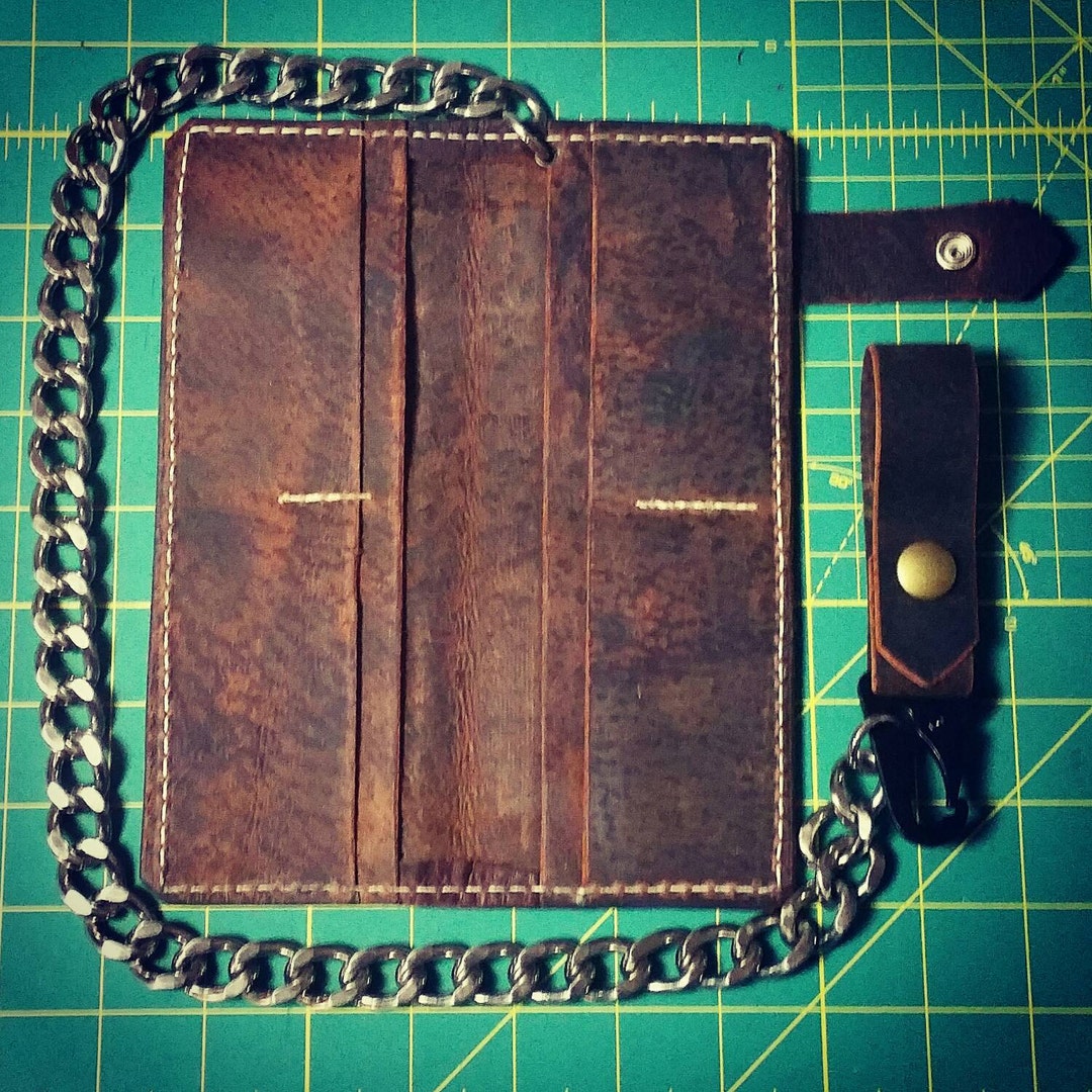 Pigskin Chain Wallet - Etsy