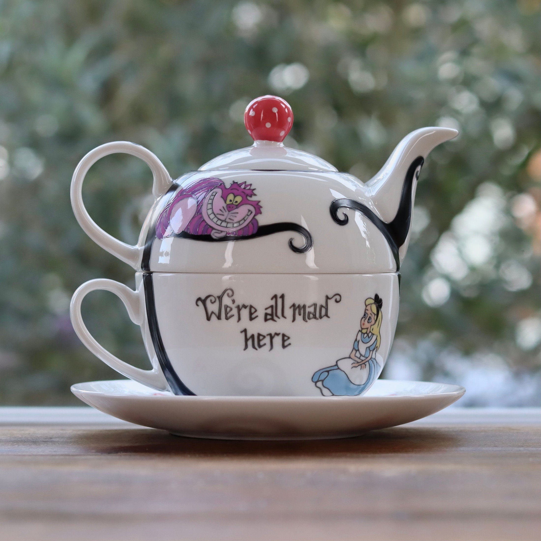 Alice in Wonderland Tea Set for One - Etsy