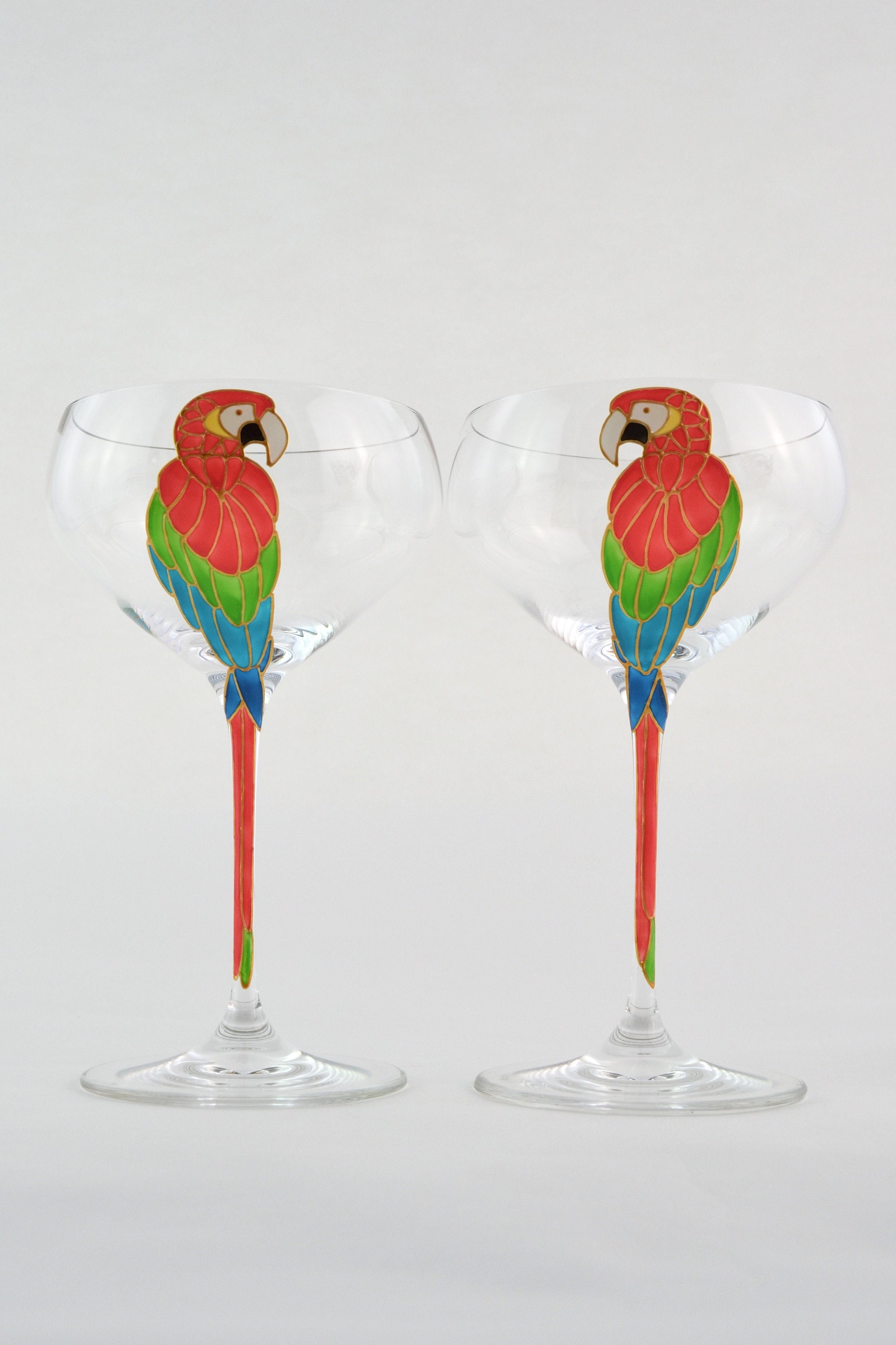 Parrot Champagne Coupe | Etsy