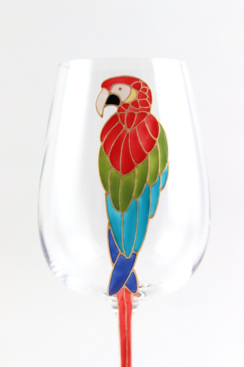Parrot Wine Glasses - Etsy