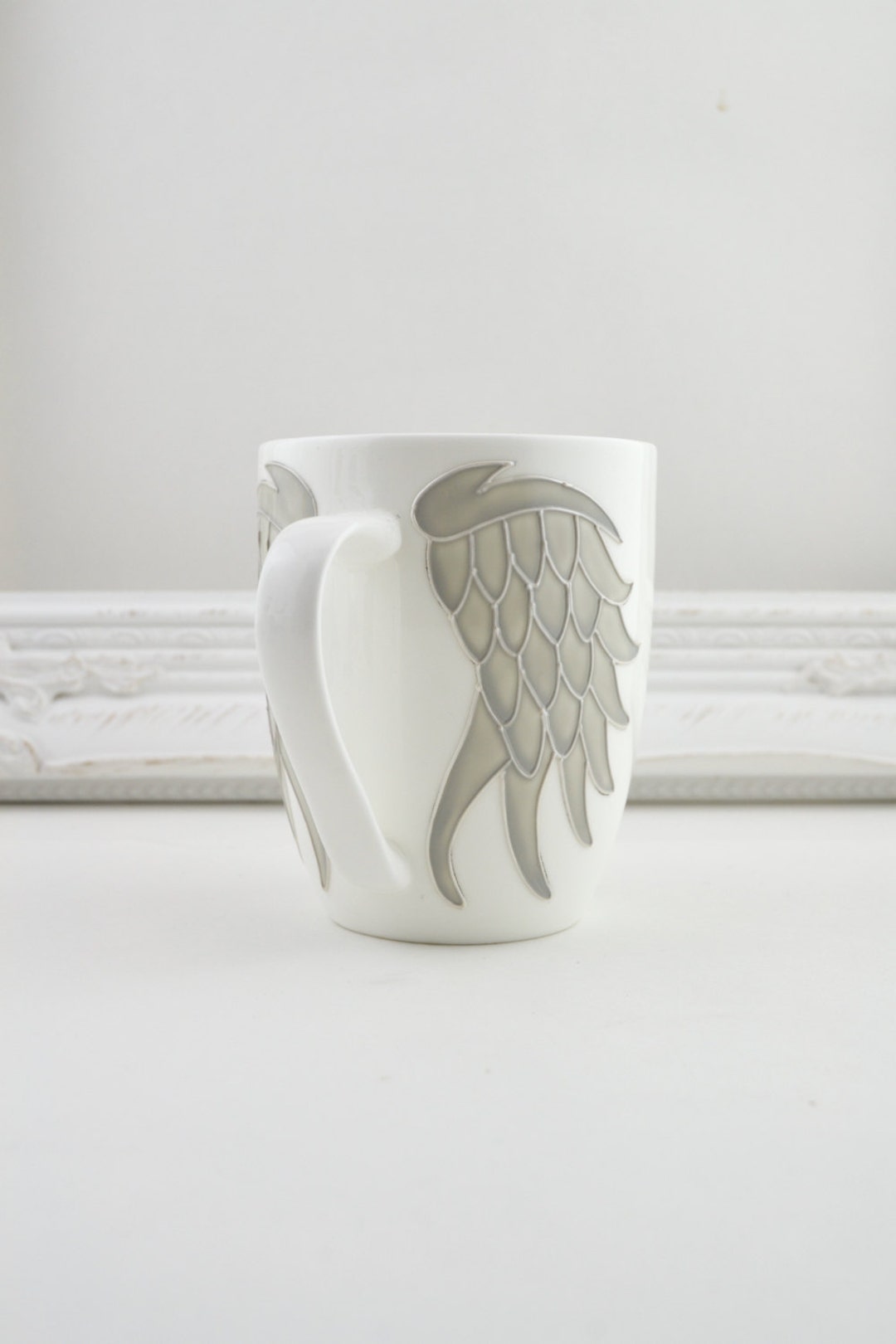 Angel Wings Fine Bone China Mug - Etsy