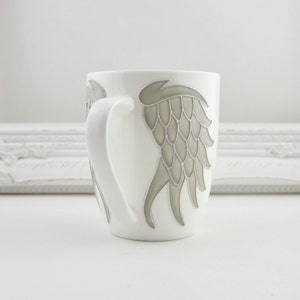 Angel Wings Fine Bone China Mug - Etsy