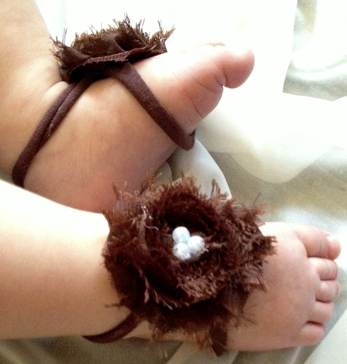 MANY COLORS Beautiful Baby Toe Blooms/Sandals Chiffon | Etsy