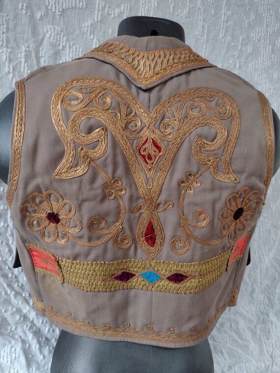 RARE Greek Folk Vest Traditional Costume - Gem