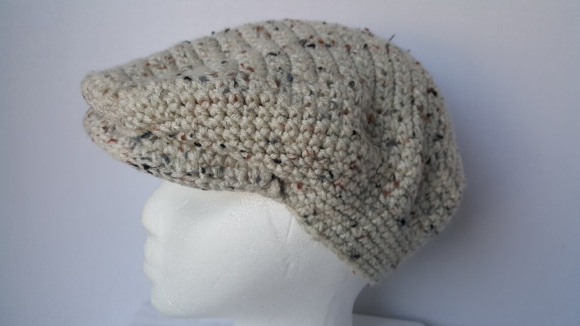 Crochet Kango Hat, Unisex Brimmed Hat, Newsboy Hat Made to Order - Etsy