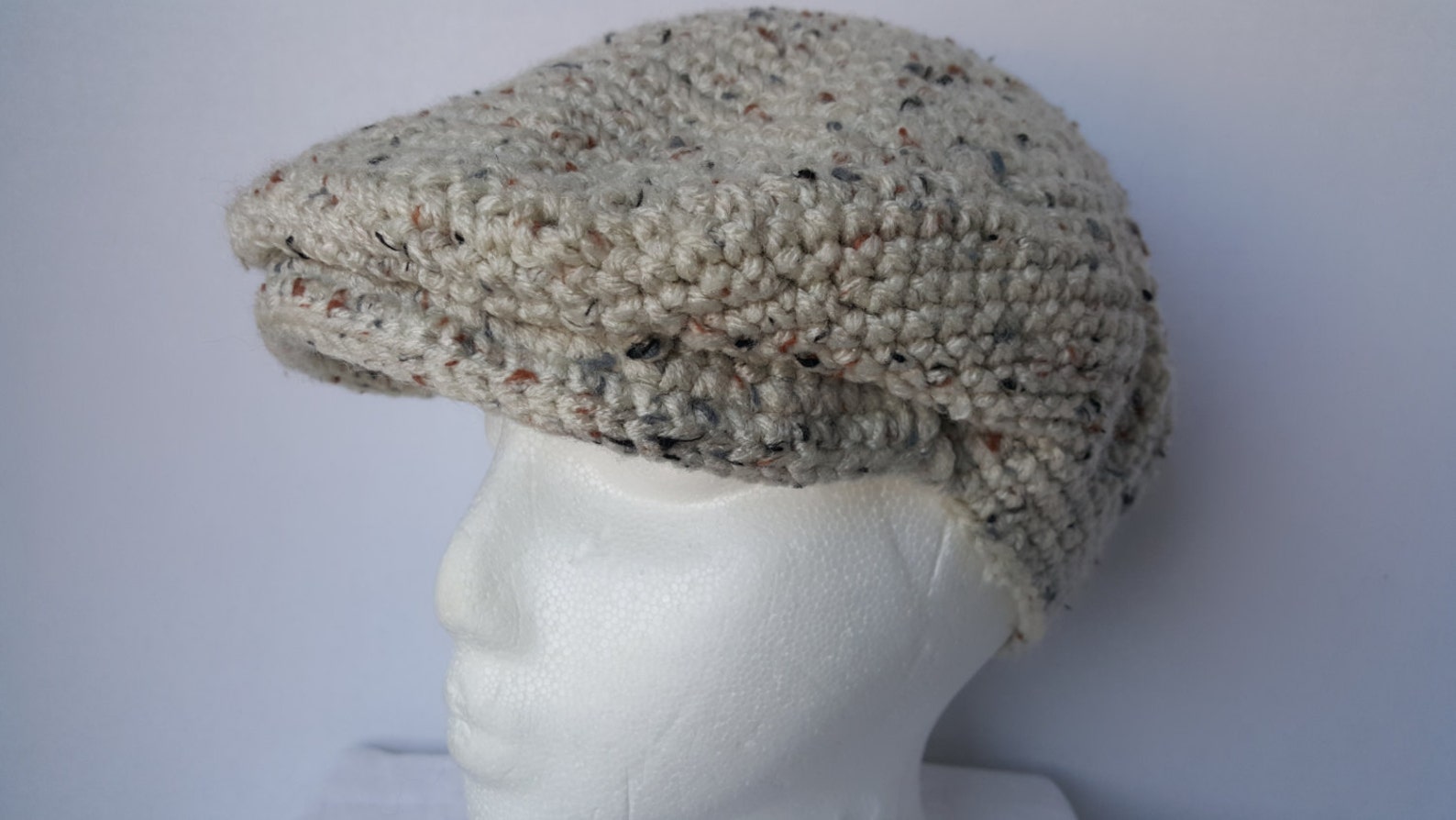 Crochet Kango Hat, Unisex Brimmed Hat, Newsboy Hat Made to Order - Etsy