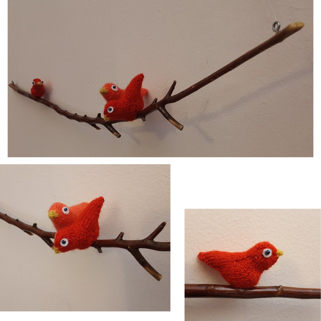 V. Birds on a Branch Hanging Mobiles With Variations of Tiny - Etsy