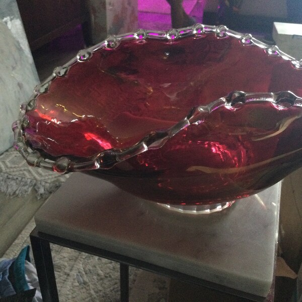 Ruby Flash Glass - Etsy