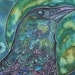 Fire Crow Print of Watercolour Artwork, Beautiful Blue Bird Corvidae ...