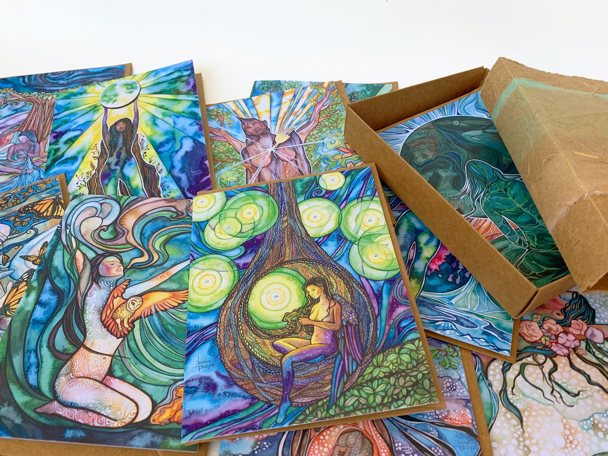 Moonweaver Card Watercolour Art Celebrating the Power of - Etsy