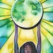 Moonweaver Watercolour Print, Divine Feminine Sacred Luna Woman Mawu ...