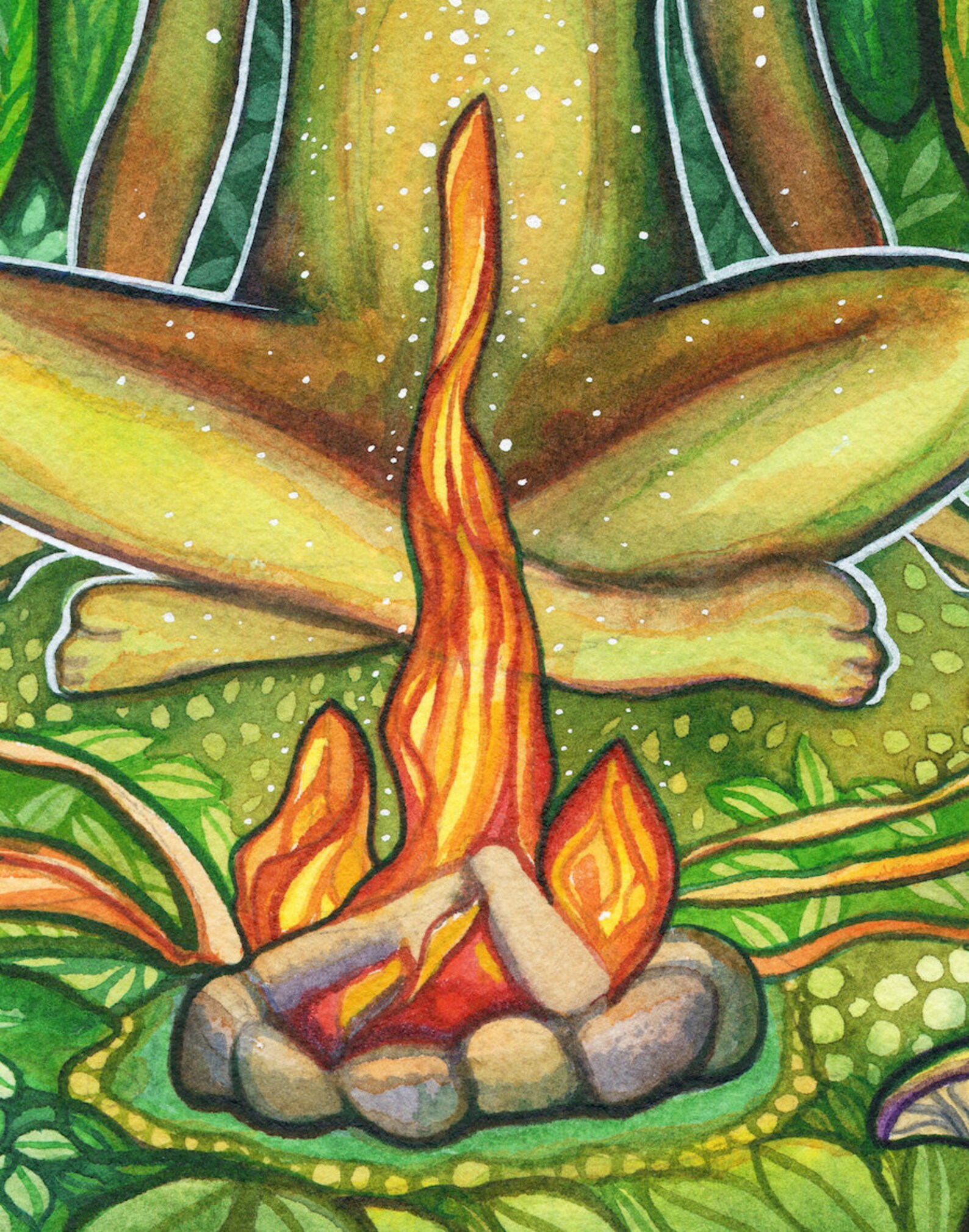 Metamorphosis Watercolour Print Sacred Self Nature - Etsy