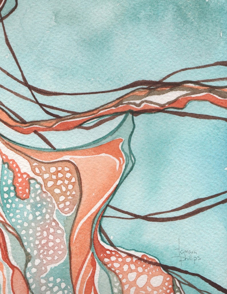 Sea Nettle Jellyfish Print: Whimsical Watercolor Artwork - Etsy