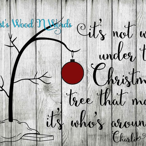 Charlie Brown's Sad Little Christmas Tree Verse SVG - Etsy