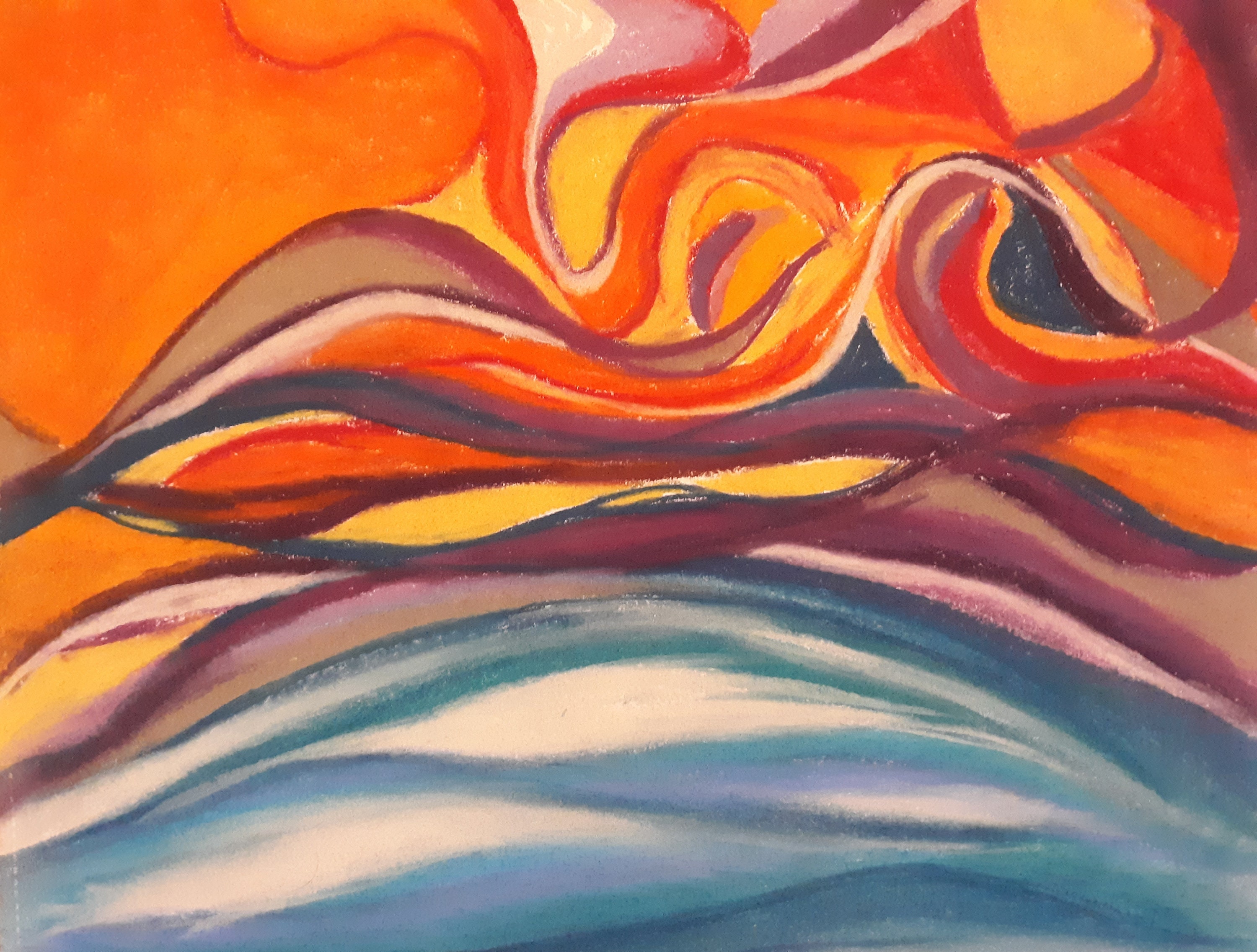 Original Abstract Pastel Drawing - Etsy