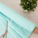 Light Mint Linen Fabric by Meter, Mint Pure 100% Linen Flax, Prewashed ...