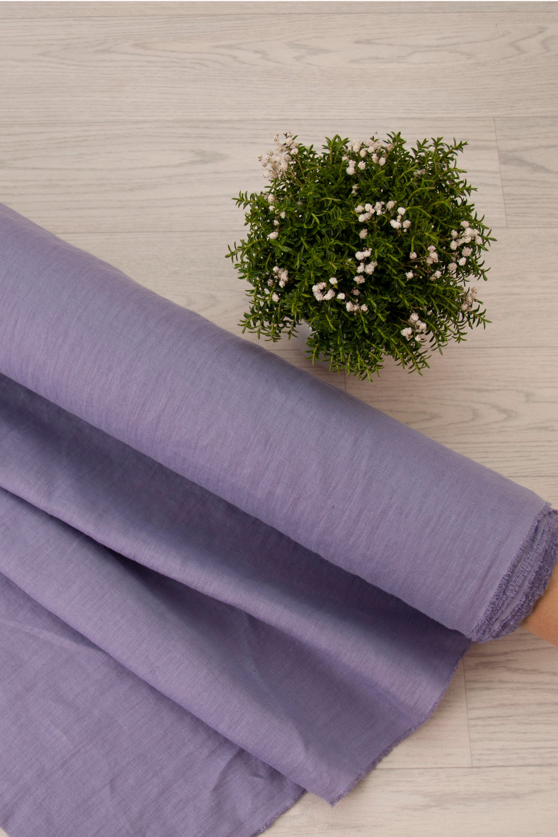 Lavender Linen Fabric by Meter Purple Pure 100% Linen Flax - Etsy