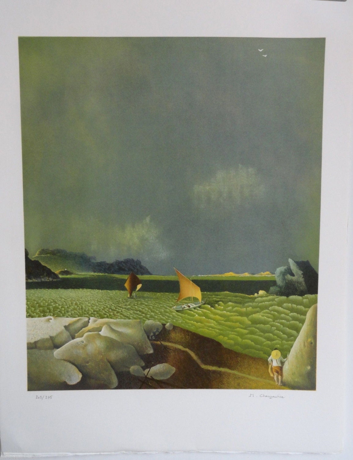 Michel Charpentier ondes Turbulentes Original Lithograph S/N Art - Etsy