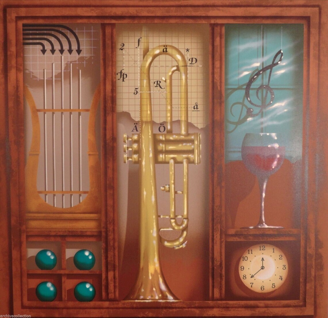 Carter Trumpet From Music Triptych - Etsy