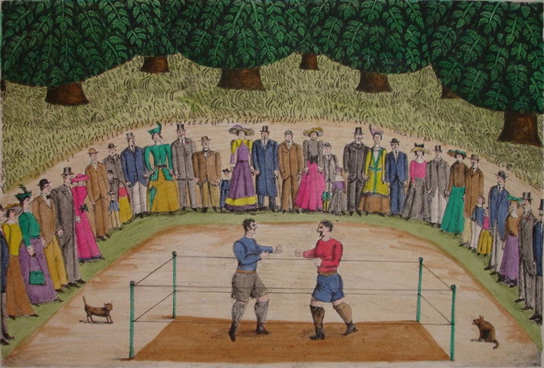 Boxing Round One - Etsy