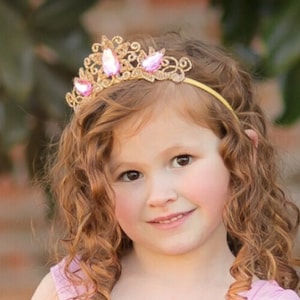Pink Princess Crown | Princess Tiara | Birthday Tiara | Birthday Crown ...