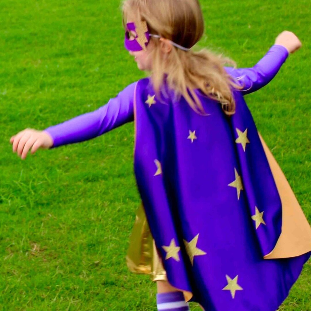 Superhero Star Power Cape Set, Girls Superhero Costume, Kids Superhero ...