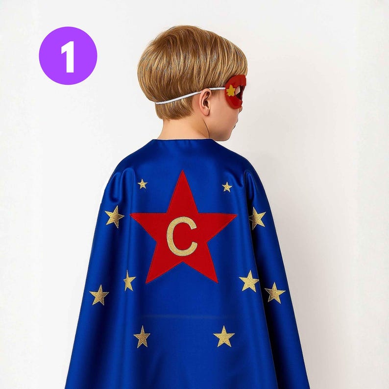 Kids Costume Cape - Kids Custom Gift - Select Initial - Etsy