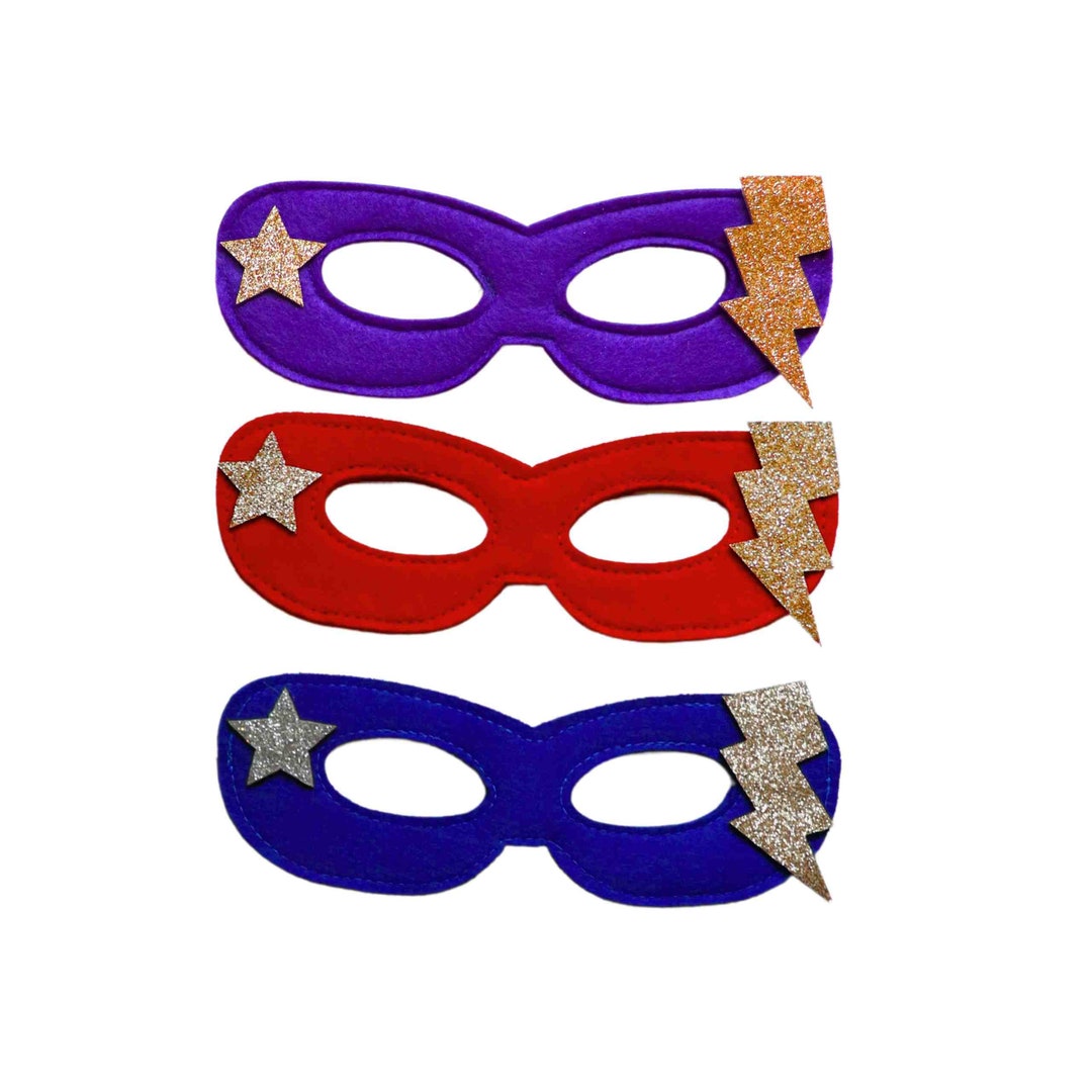 Super Hero Mask - Kids Super Hero Costume Accessory - Etsy