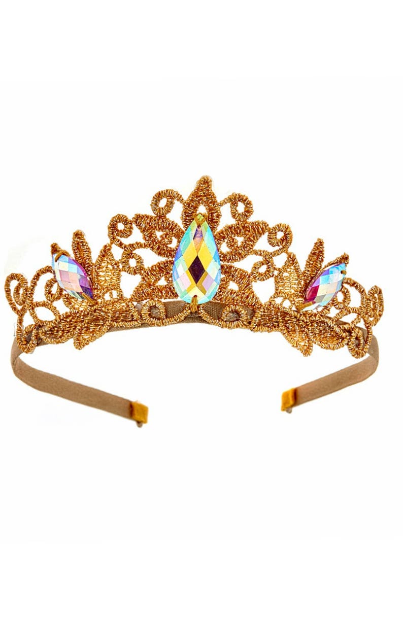 Princess Aurora Crown Set With Gems Girls Princess Or Etsy