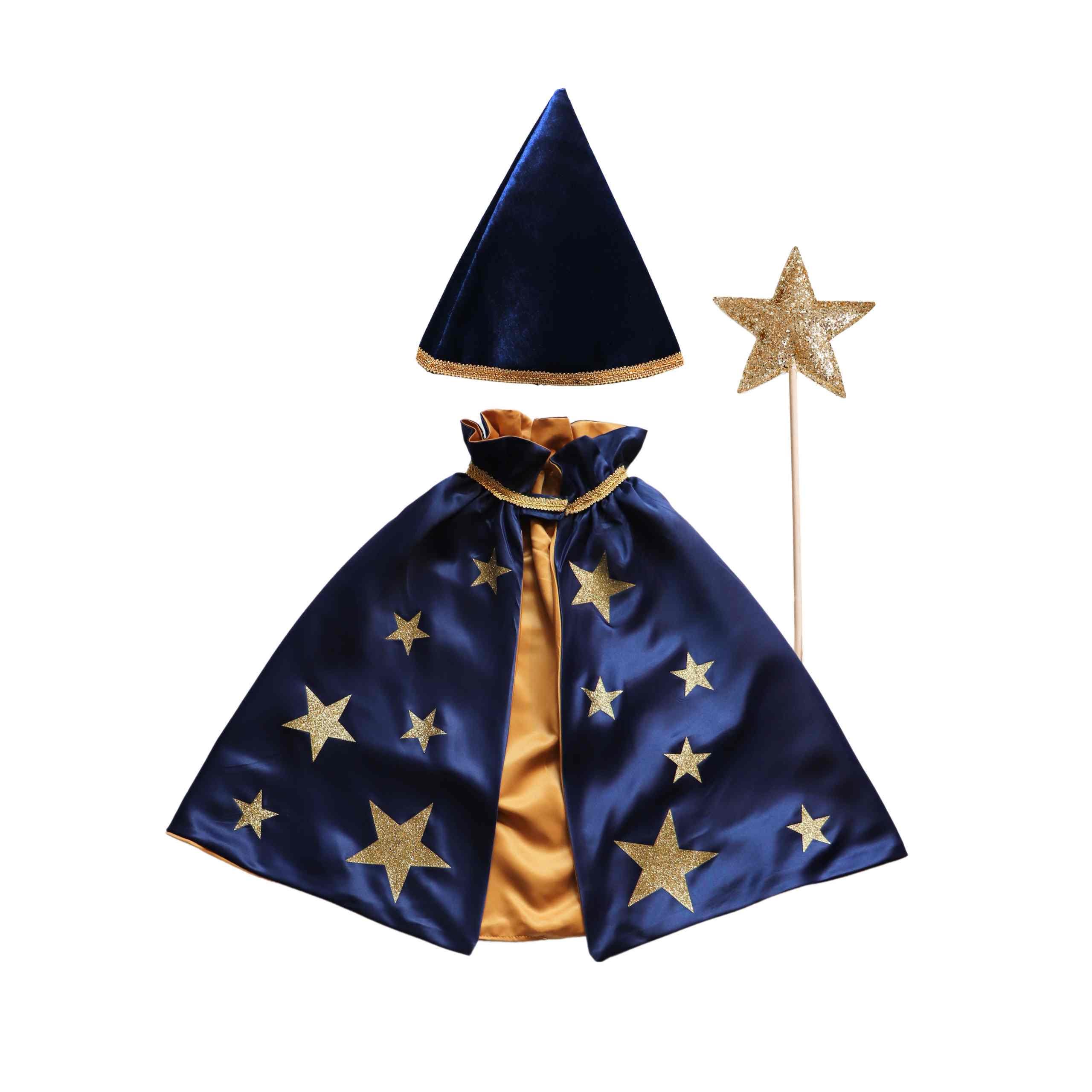 Kids Magician Costume, Wizard Costume, Girls Magician Cape, Celestial ...