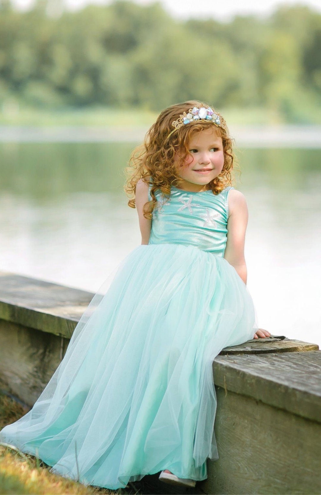 Mermaid Dress, Girl's Mermaid Costume, Princess Dress - Etsy