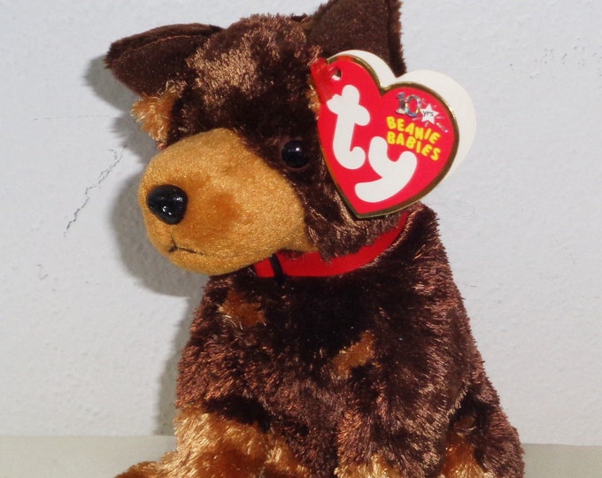 2003 Ty Beanie Babies Amigo Dog Birthday August 3, 2003 W Error Tags PE ...