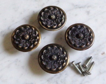 Rosette drawer pulls | Etsy