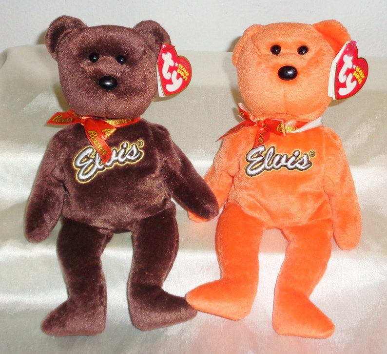 Ty Beanie Babies Elvis Coco Presley Reeses Bears W Error Tags - Etsy