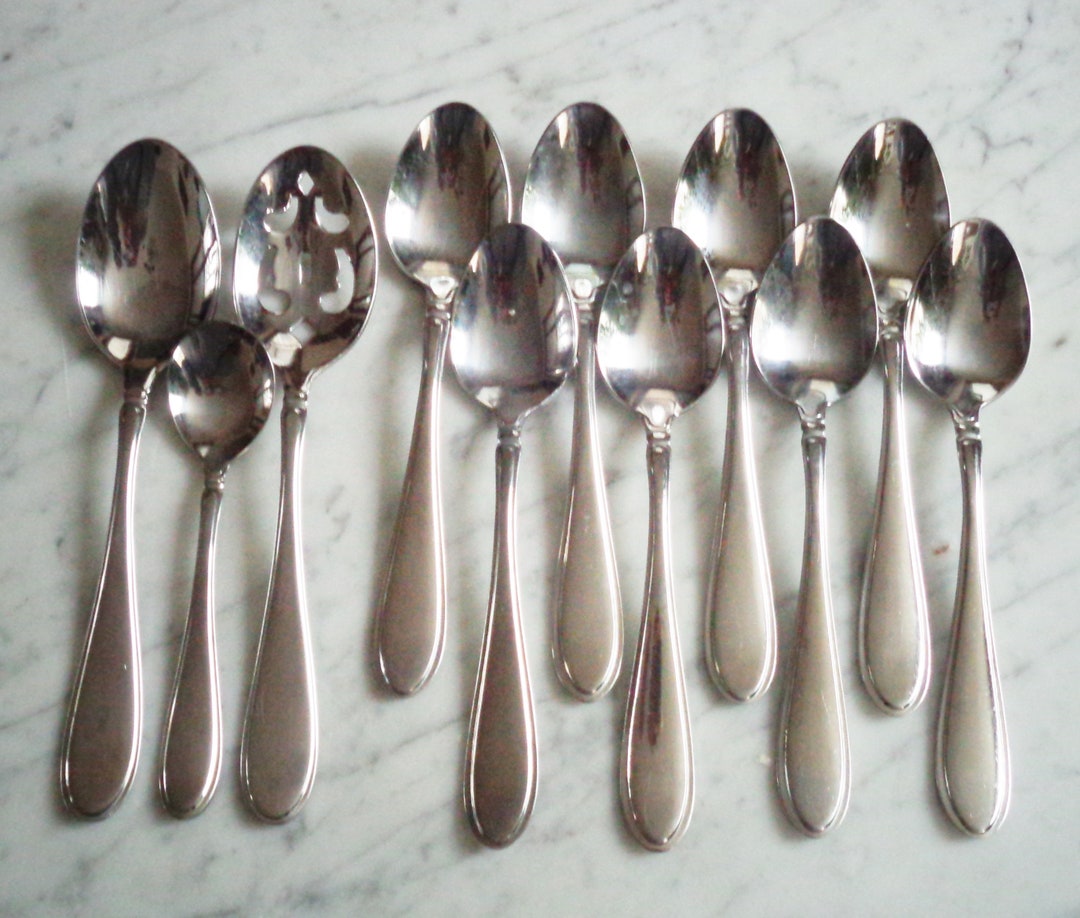 Cambridge Stainless Evanston Pattern Serving Spoons, Sugar Spoon ...