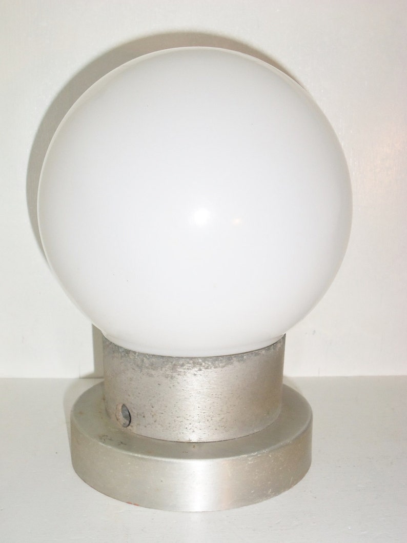 Benjamin Explosion Threaded White Globe in Original Fixture - Etsy