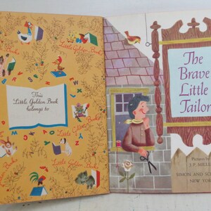 The Brave Little Tailor Little Golden Book 25c 1953 #178 First "a ...
