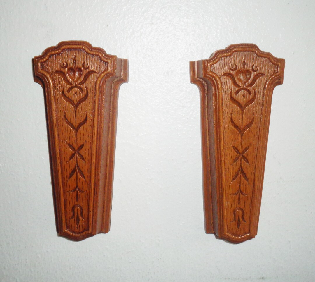 1981 Syroco Homco Wall Hanging Wall Pocket Set Vintage Mid Century ...