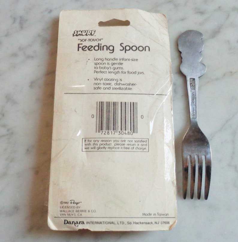 Smurfs Peyo Danara Stainless Taiwan Child Fork & Baby Spoon - Etsy